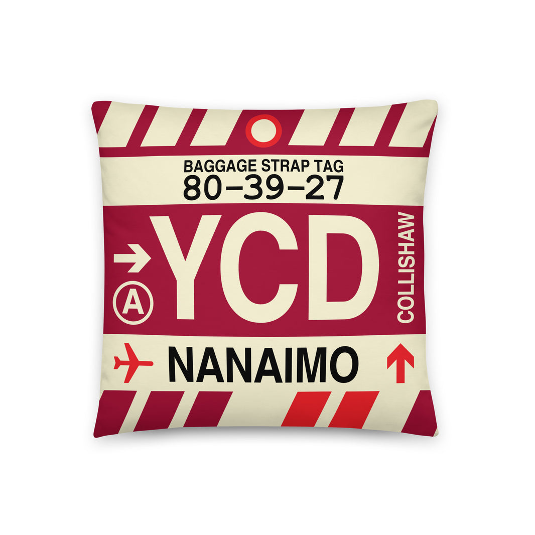 Shop Jet Age Airport Code Throw Pillows • Canadian Cities • YHM Designs